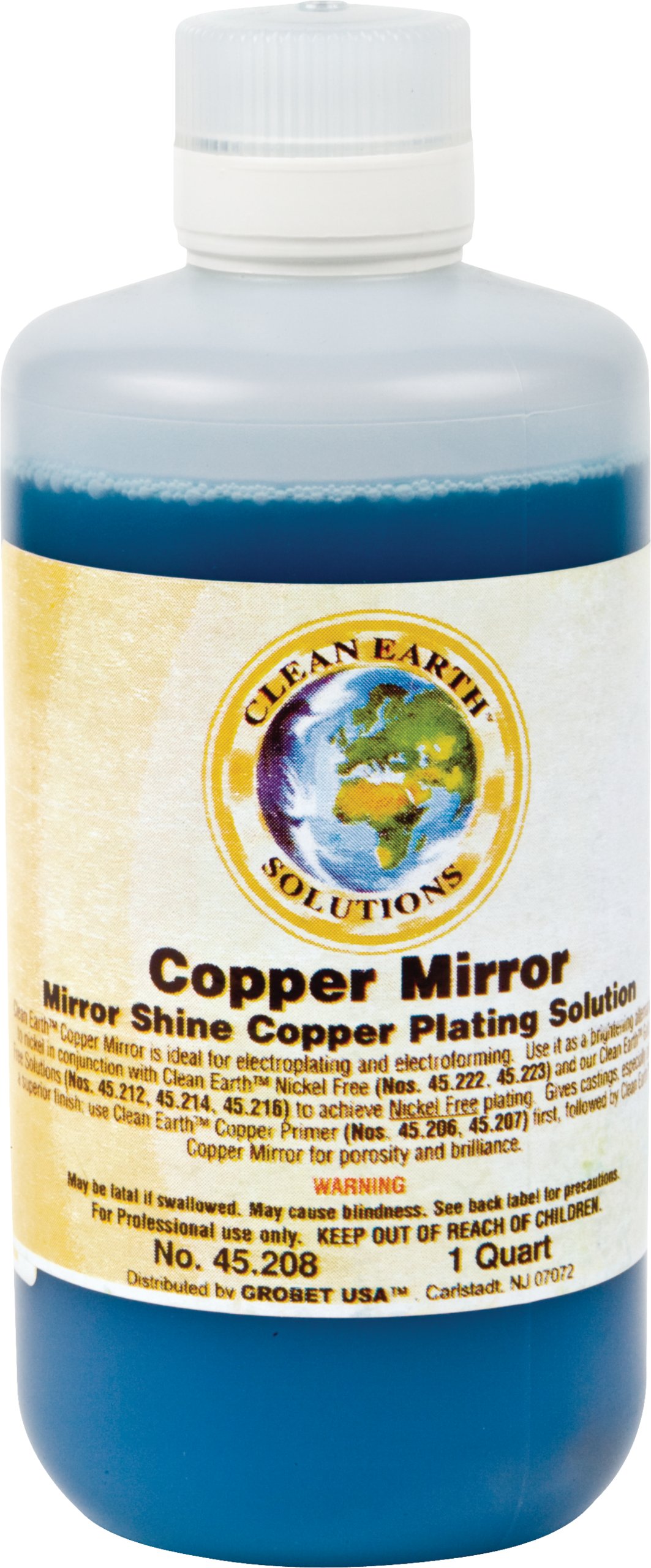 Copper Plating Solution COPPER BRIGHTENER PART A 1 QT Caswell Inc