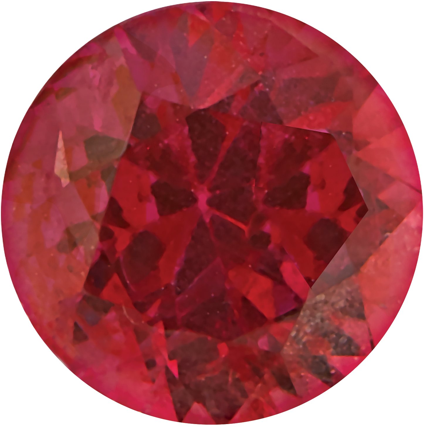 1 mm Round Diamond Cut AA Natural Ruby Stuller